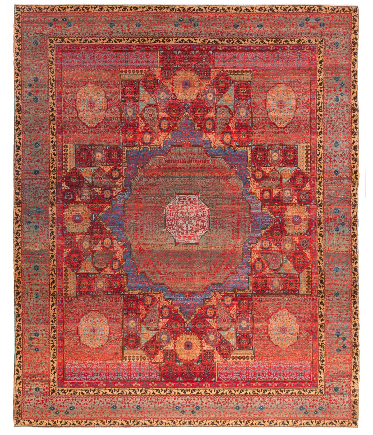 Mamluk Rug with Central Star - Ararat Rugs