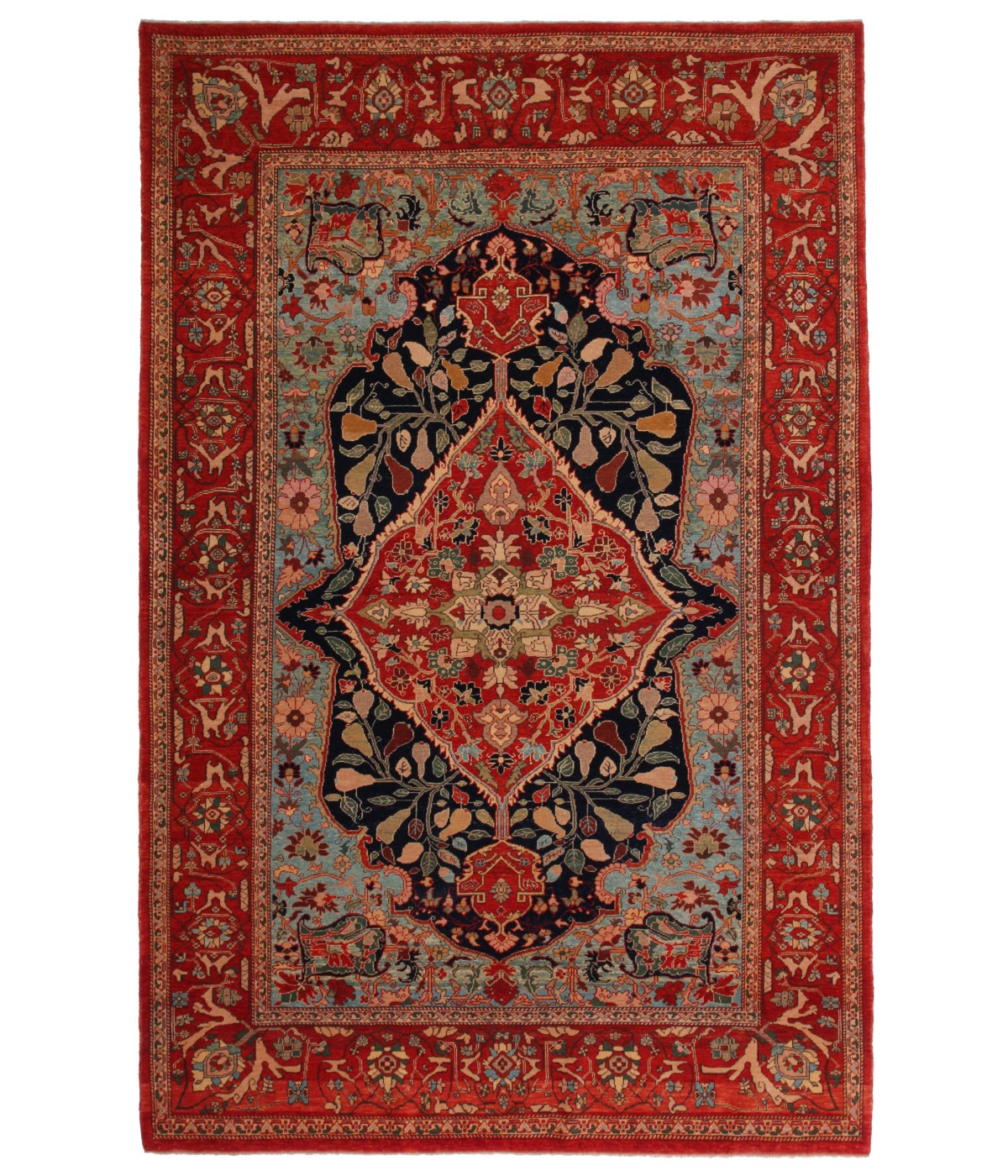 Heriz Medallion Rug with Pear Design - Ararat Rugs