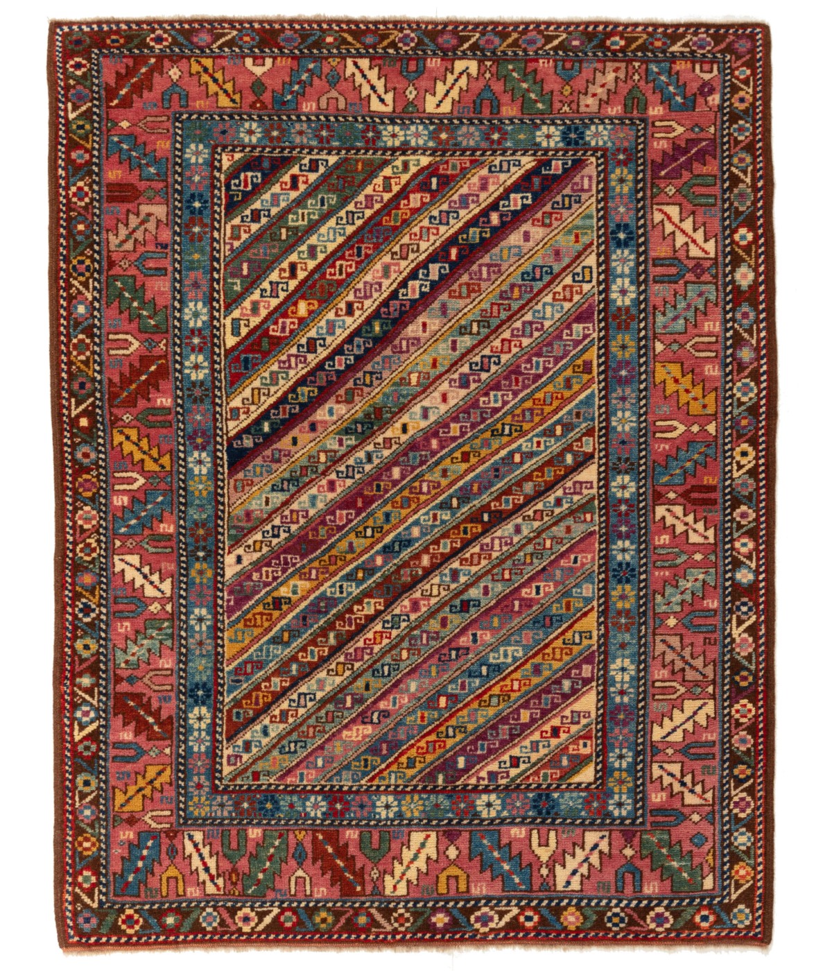 Genje Rug with Diagonal Stripes - Ararat Rugs